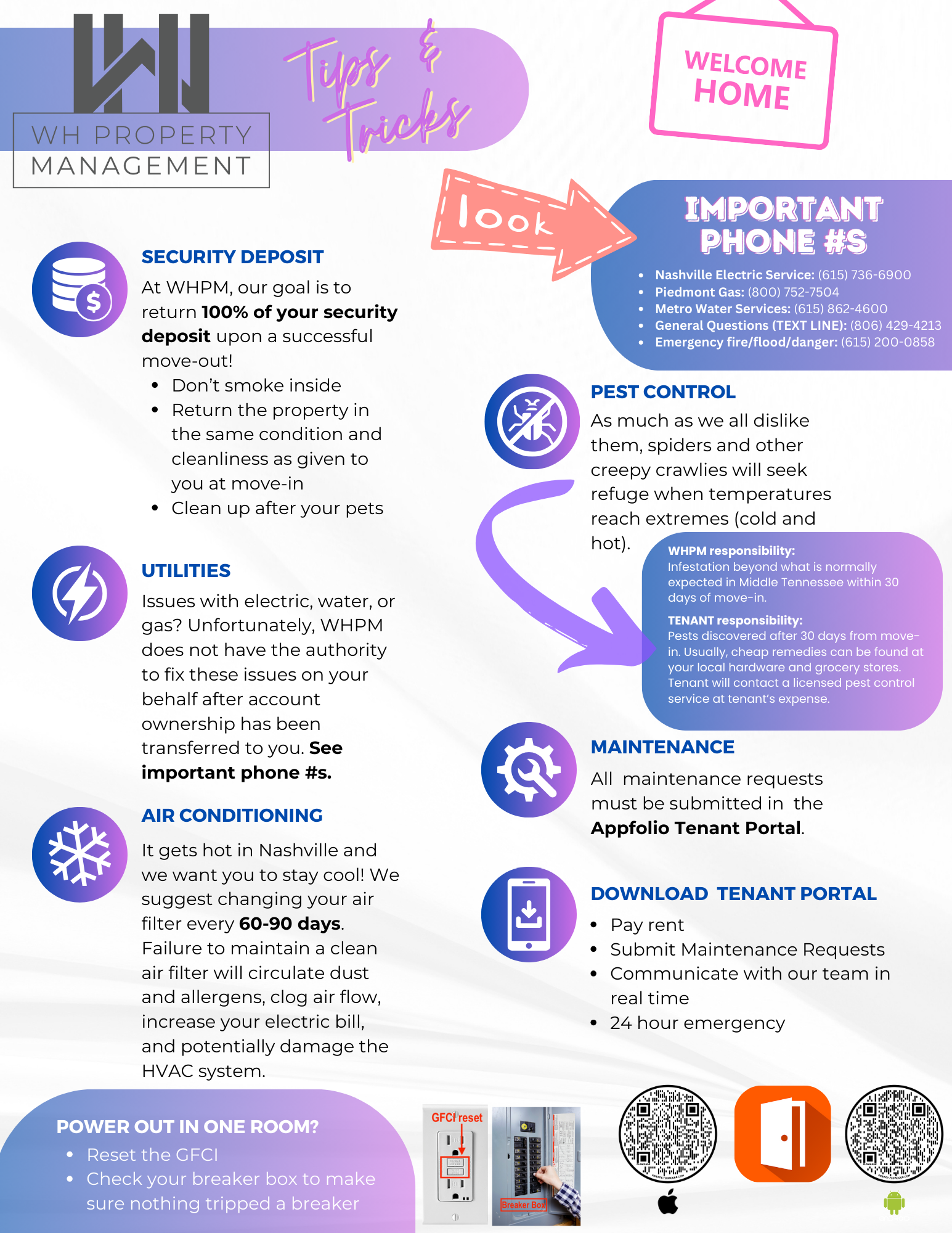 Tenants | WH Property Management